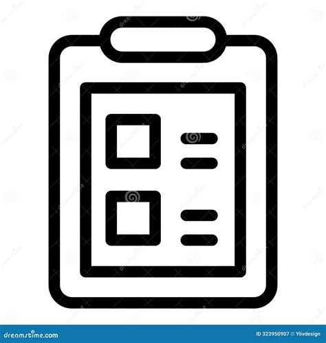Clipboard With Checklist Icon Representing Task Management And Organization Stock Illustration