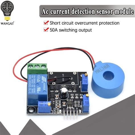 DC V Current Detector Sensor Module AC Short Circuit Detection Max AC A Digital Output