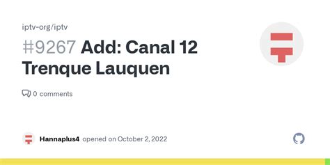 add canal 12 trenque lauquen · issue 9267 · iptv org iptv · github