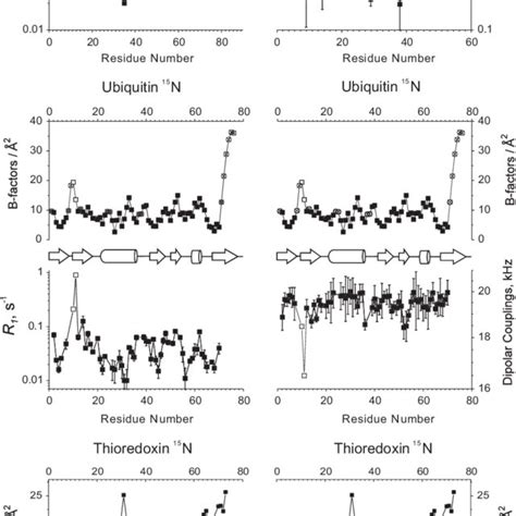 A Dependence Of Dynamic NMR Data And B Factors On The Secondary Download Scientific Diagram
