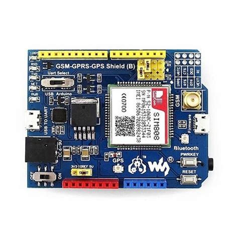 Gsm Gprs Gps Shield B Arduino Shield Based On Sim808
