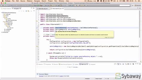 Tutoriel Hibernate Et Jsf 18 Hibernate Session Et Sessionfactory Youtube