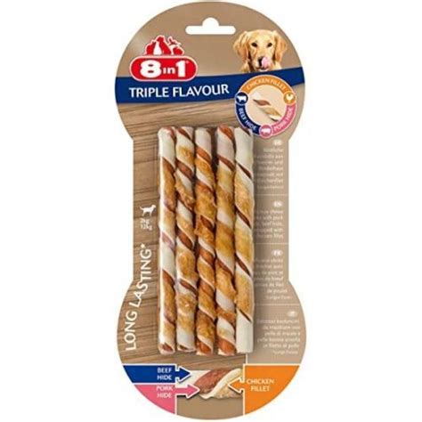 Купить 8in1 (8в1) Triple Flavour - Лакомство палочки плетенные для ...
