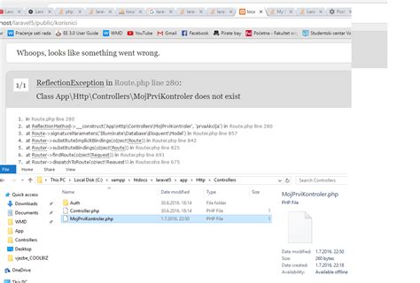Php My Controller Isnt Found Stack Overflow
