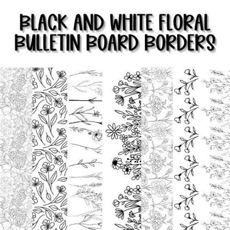 Simple Flower Border Design For Bulletin Board