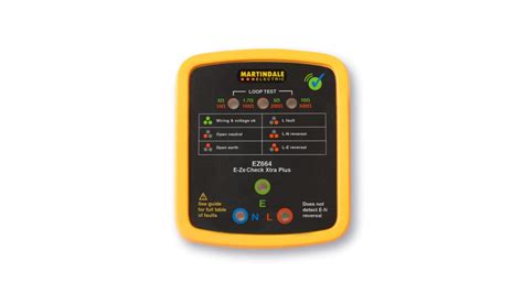 Martindale Model Ez664 Socket Tester 30ma 230v Cat Iii 300v Rs