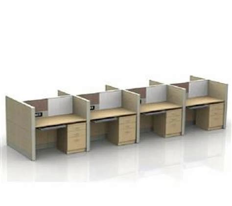 Particle Board 3 Seater Computer Workstation Tables For Corporate