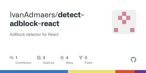 Github Ivanadmaersdetect Adblock React Adblock Detector For React