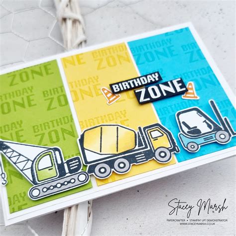 Stampin Up Construction Zone Azure Afternoon Thinking Of You Card Artofit
