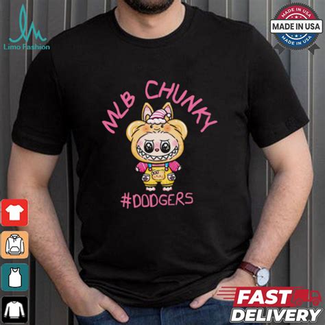 Mlb Labubu Candy Lemon Dodgers T Shirt Limotees