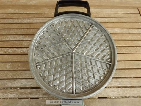 Omas Altes Chrom Waffelautomat Waffeleisen Grossag Typ 1120 800 Watt