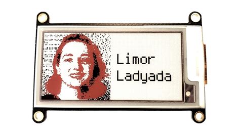 Example A Name Badge Quickstart Using Adafruit Einkepaper Displays With Circuitpython