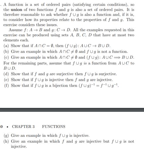 Solved · A Function Is A Set Of Ordered Pairs Satisfying