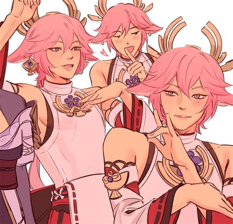 Rat Mother On Instagram Yae Miko But As A Yassified Man Omg This Is So Different From My Usual