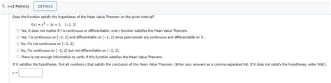 solved 7 [ 12 points] details does the function satisfy the