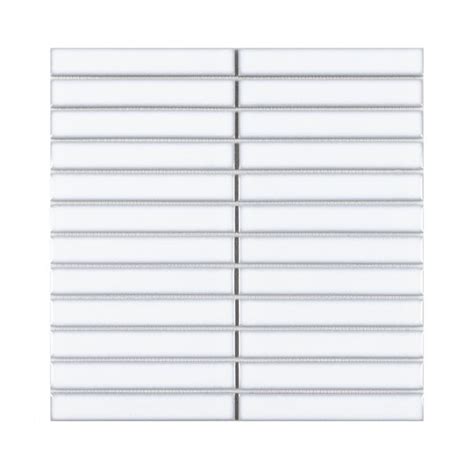 Classic White Kit Kat Tiles White Porcelain Mosaic Tiles