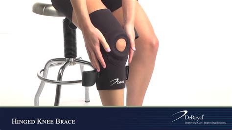 Deroyal Hinged Knee Brace Youtube