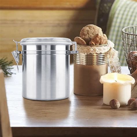 Stainless Steel Food Sealing Canister Organizer Milk Powder Coffee Tea