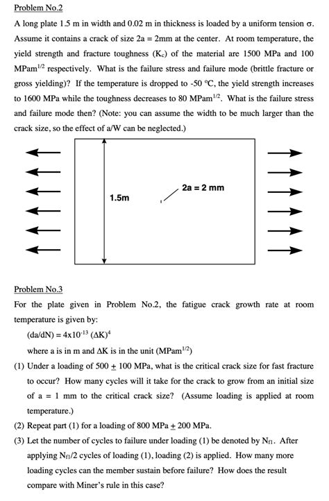 Solved Problem No.2 A long plate 1.5 m in width and 0.02 m | Chegg.com