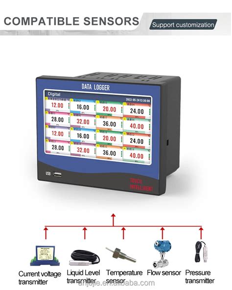 16 Channel USB Data Logger Precision Temperature Recorder