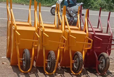 Mild Steel Construction Materials Trolley For Material Handling Load