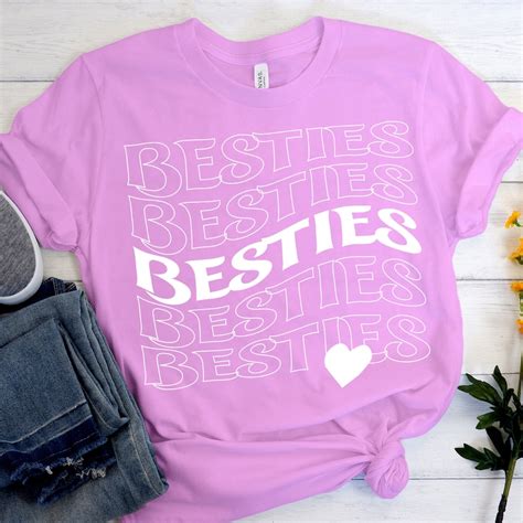 Besties Svg Best Friends Svg Friendship Svg Heart Svg Best