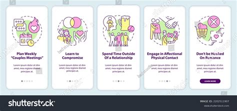 Fixing Relationship When Living Together Onboarding Stock Vector Royalty Free 2202511907