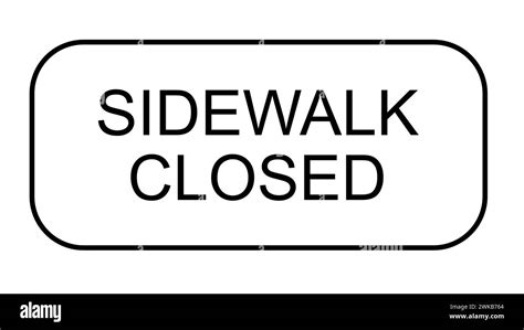 Sidewalk Warning Sign Hi Res Stock Photography And Images Alamy