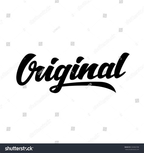 Original Word Hand Lettering Handmade Vector Stock Vector 304860788