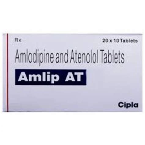 Amlip At Amlodipine Atenolol Tablets At Rs 218box In Navi Mumbai Id 2854418446612