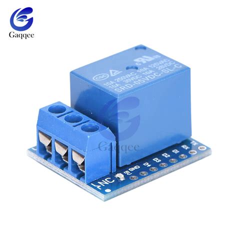 10 개몫 Dc 5v 1 채널 Wemos D1 미니 릴레이 실드 Arduino Esp8266 개발 보드 전원 공급 장치 릴레이
