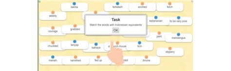 Vocabulary Matching Activity In Dians Lesson Download Scientific Diagram