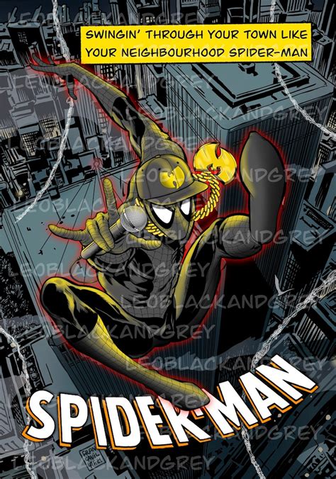 Wu Tang Spider Man Print Marvel Etsy