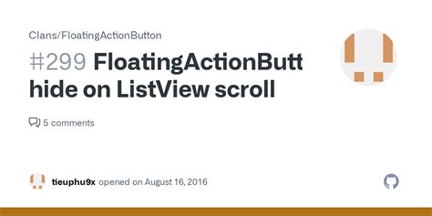 Floatingactionbuttonmenu Hide On Listview Scroll · Issue 299 · Clans