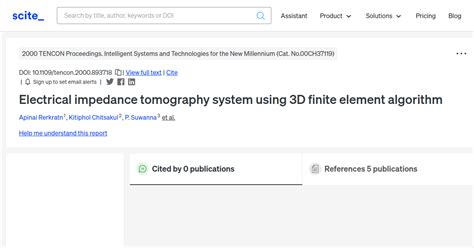electrical impedance tomography system using 3d finite element algorithm