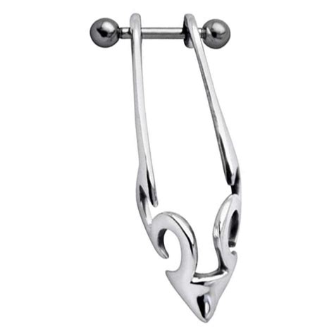 Piercing oreille hélix bijou tribal pendant