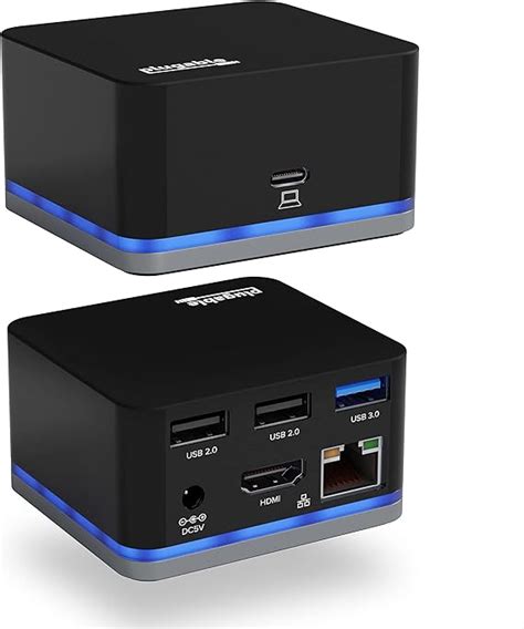 Plugable Usb C Cube Mini Docking Station Compatible With Thunderbolt Ports And Specific Usb