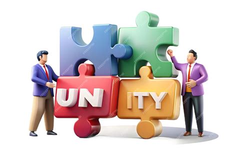 Flat Plus Size Model Puzzle Border Frame With Unity Text Concept As A Border Frame Design