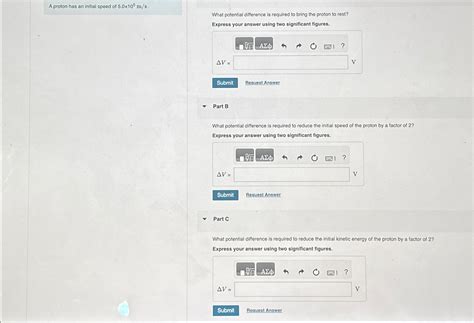 Solved A Proton Has An Initial Speed Of 5 0105ms What Chegg Com