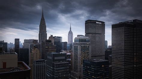 New York City Storm Cityscape Photography Michael Shainblum Photography