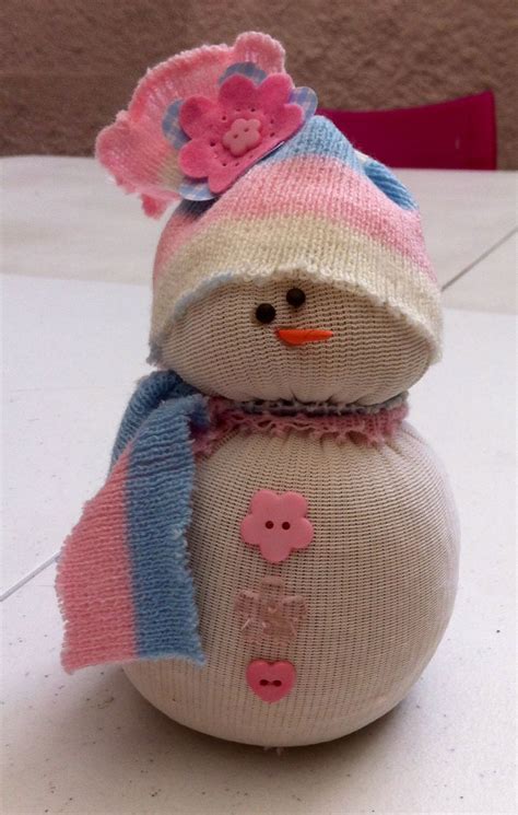 Boneco De Neve Feito Meias Boneco De Neve Boneco De Meia