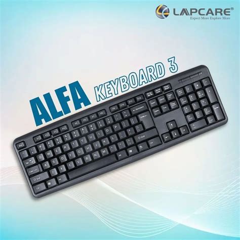Lapcare Usb Alfa Keyboard 3 Plug And Play Keyboard Lkb003 Uv Coated