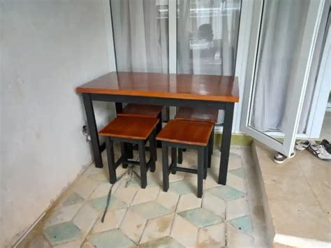 Meja Kursi Makan Cafe Minimalis Meja Kursi Warung Meja Kursi Kayu
