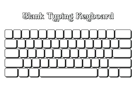Computer Keyboard Button Layout Template With Letters For Graphic Use Vector Illustration Artofit