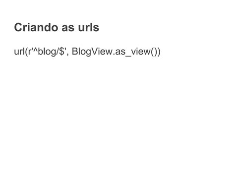 Treinamento Django Ppt