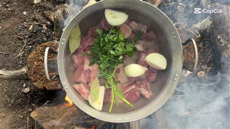 თათარიახლი ხორცის წვნიანის მომზადება ბუნებაში Youtube