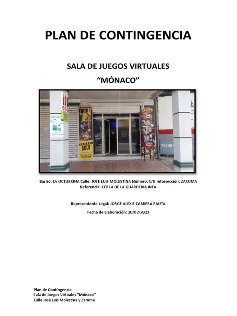 Plan De Contingencia Pdf Emergencia Seguridad Y Salud Ocupacional