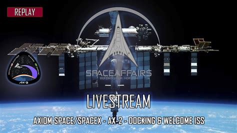 Axiom Space Spacex Ax Docking Welcome Iss May Youtube