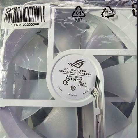 Asus Rog Ryuo Model 12 Argb 120mm Pc Case Fan White Set Of 3x Fans Jawa