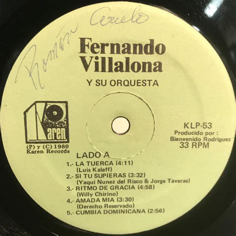Fernandito Villalona Y Su Orquesta De Fernandito Villalona Y Su